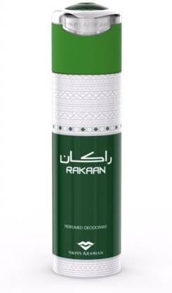 Swiss Arabian Rakaan Deodorant Spray - 200ml – Just Attar