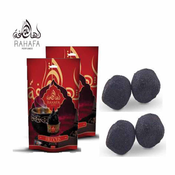 Rahafa Bakhoor Firdous Scented Bakhoor Balls 40gm Pack of 2 – Just Attar
